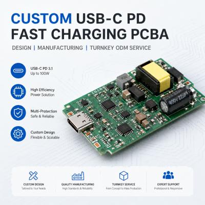 China Custom USB-C PD Fast Charging PCBA Design Manufacturing Turnkey ODM Service for sale
