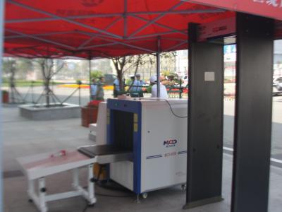 中国 高い浸透の薬剤の検出システムが付いている大きいサイズ80*65cm X光線の点検機械 販売のため