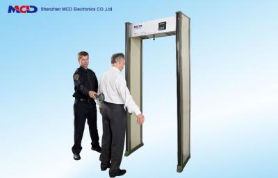 China Detector de metais impermeável do quadro de porta de 18 zonas de detecção com exposição do LCD para o aeroporto/segurança da alfândega à venda