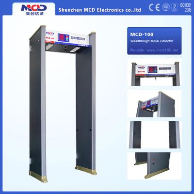 Cina Metal detector di progressione di 6 zone di rilevazione per ispezione di sicurezza aeroportuale, della stazione e dell'hotel. in vendita