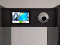 China 2.5m 0.85W Automatic Body Temperature Detector Large LCD Screen for sale