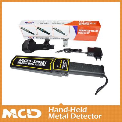 Cina Metal detector tenuto in mano di prestazione stabile con l'allarme GP-3003B1 del suono/vibrazione/luce in vendita