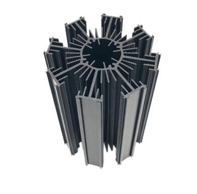 China 6063 T5 Aluminum Extrusion Profiles Heatsink For Windows And Doors for sale