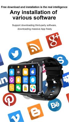 China Android 9.0 MTK6761 4G Smart Watch Quad Core TFT Screen 2300mAh GPS Locator Watch for sale