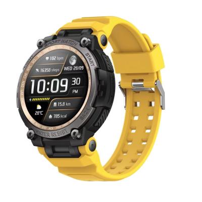China Yellow Bluetooth Calling Smart Watch Compass Sleep Tracking Heart Rate Monitoring for sale
