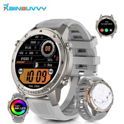 China 1.43'' HD Military Grade Display Smart Watch GPS Compass Waterproof Smart Watch For Android for sale