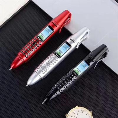 China AK007 Mini Mobile Phone 0.96-inch OLED Display Wireless FM Radio Pen Style 2G Feature Phone for sale