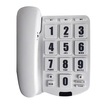 China PK3000 Big Button Landline Phone Amplified Sound, Perfect for Seniors and Visually Challenged for sale