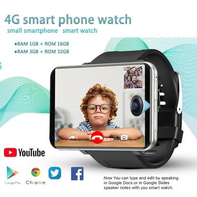 Китай DM100 4G 2,86 дюймовый экран Smart Watch Android 7.1 ОС Телефон 3+32GB 5MP Камера 480*640 Ips 2700mah продается