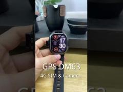 DM63 Asistentes de voz 4G LTE Smart Watch 2.13'' HD Monitoreo de actividad de pantalla