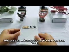 2025 Νέο Smart Watch TWS 2-in-1 Bluetooth Ακουστικά 2.02''TFT τετραγωνική οθόνη Bluetooth Κλήση