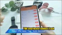 T100 Smartwatch: Calls Music Fitness Tracker
