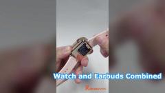 T99 TWS Smart Watch Wireless Earbuds BT5.0 Bluetooth Call IP67 Waterproof 300mAh