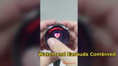 TWS 2-in-1 Headset Smart Watch Bluetooth Call Heart Rate Health Monitor 1.85