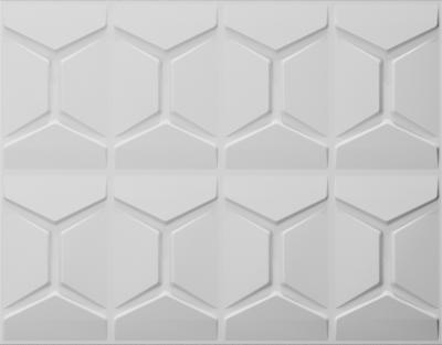 China 3D wall decor art panels 625*800 white fiber eco wave panels COMB for sale