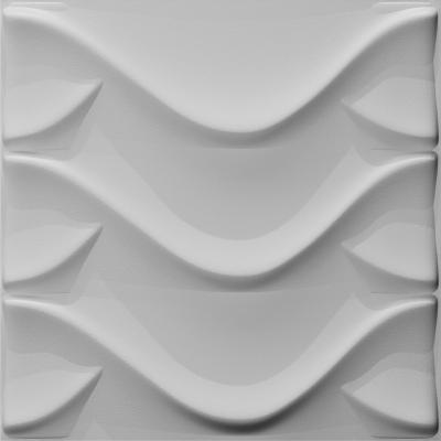 China 3dboard wall decor panels 500*500 fiber eco wave panels with original colcor DRAGON for sale