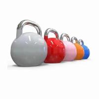 China Professional Cast Iron Gym Kettlebell - 5-50 lb Weight Range with 1.4 Inch Handle for Strength Training for sale