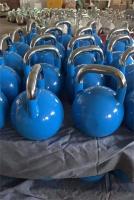China Professional Cast Iron Gym Kettlebell - 5-50 lb Weight Range with 1.4 Inch Handle for Strength Training for sale