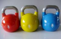 China Professional Cast Iron Gym Kettlebell - 5-50 lb Weight Range with 1.4 Inch Handle for Strength Training for sale