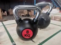 China Professional Cast Iron Gym Kettlebell - 5-50 lb Weight Range with 1.4 Inch Handle for Strength Training for sale