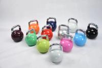 China Professional Cast Iron Gym Kettlebell - 5-50 lb Weight Range with 1.4 Inch Handle for Strength Training for sale