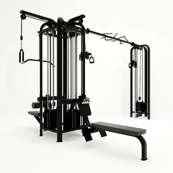 Quality Commercial Gym Equipment Adjustable Pulley 5 Station Multi Gym Strength Training Cable Machine Gym for sale