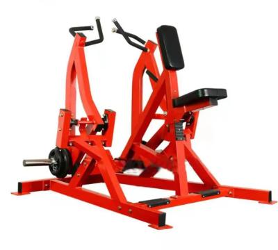 China Commercial Indoor Gym Plate Loaded Fitness Body Building Machine Rowing Strength Trainer Steel Chest Back Seated Low Row for sale