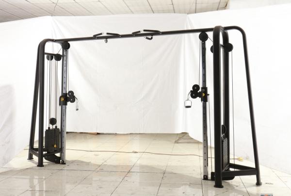 Quality Squat Rack Cable Crossover Machine Gym Equipment Adjustable Pulley Back Exercise for sale
