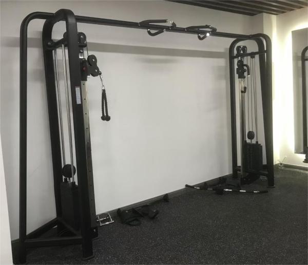 Quality Squat Rack Cable Crossover Machine Gym Equipment Adjustable Pulley Back Exercise for sale