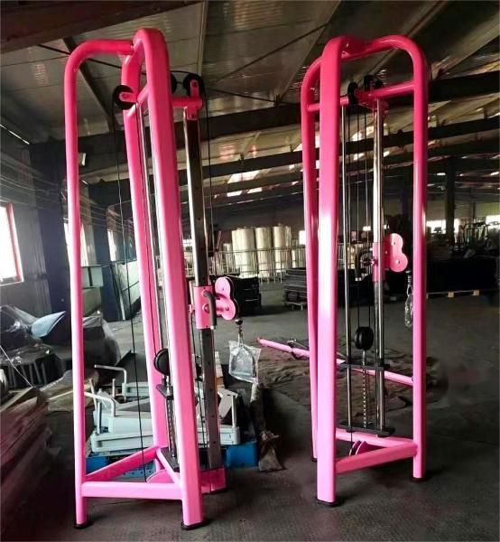 Quality Squat Rack Cable Crossover Machine Gym Equipment Adjustable Pulley Back Exercise for sale