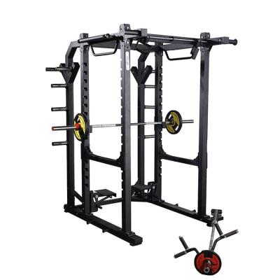 China Commercial Gym Rack Multi-Function Smith Machine Leg Press Squat Chest Exercise Bodybuilding Back Shoulder Training-Steel for sale