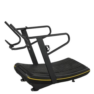 China Workout Equipment Non Motorized air Runner Manual Curved Treadmill Commercial for sale