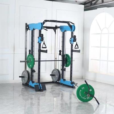 China Workout Equipment Weight Bench Rowing Leg Press Smith Machine Squat Rack Multi Functional Power Rack Cage for sale