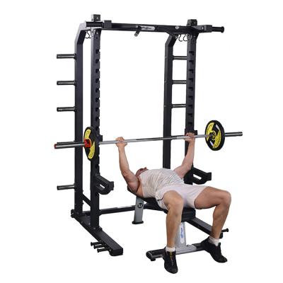 China Gym Machines Exercise Multi Functional Power Cage Squat Rack Shoulder Chest Leg Press Smith Machine	 Half Squat Rack for sale