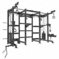 China Multi-Function Home Gym Power Rack Adjustable Smith Squat Machine 600 kg Weight Stack for Chest Exercise for sale