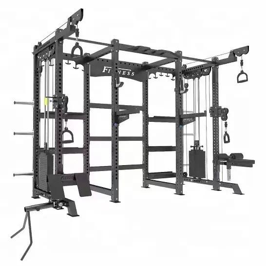 Quality Multi-Function Home Gym Equipment Adjustable Smith and Squat Rack Machine with Weight Stack for Chest Exercise for sale