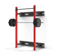 China Wall Mounted Foldable Pull Up Bar Smith Machine Squat Rack 1200x1100x2300mm 65kg for sale