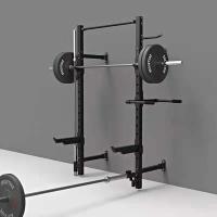 China Wall Mounted Foldable Pull Up Bar Smith Machine Squat Rack 1200x1100x2300mm 65kg for sale