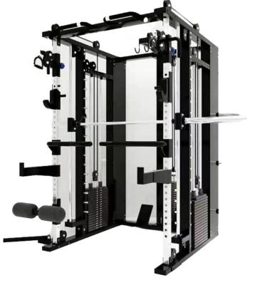 China Multi-Functional Smith Machine with 3 Weight Stacks (80KG*3) - Durable Adjustable Barbell Squat Rack for Unisex Fitness Training for sale