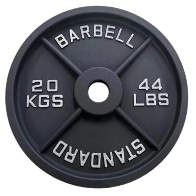 China Gym High Quality Four Rib Cast Iron Barbell Weight Plates for Gym in LBs/KGs (Bulk Production) for sale