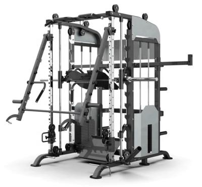 China Commercial Multi-Functional Fitness Equipment Multifunction Power Cage Squat Rack Chest Leg Press Smith Machine Shoulder for sale