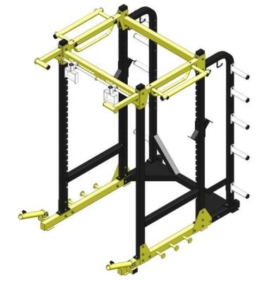China Commercial Multi-Functional Folding Gym Rack Smith Station for Squat Chest Shoulder Workout Leg Press Machine Back Arm Exercise for sale