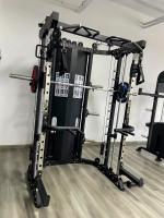 China Commercial Smith Machine with Cable Crossover 390 kg 1230x1270x2230 mm for sale