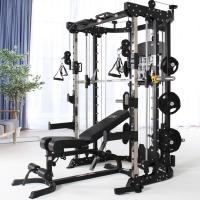 China Multi-Function Smith Machine with Weight Stack - 1500x2000x2250mm, 393kg for Home & Commercial Gym for sale