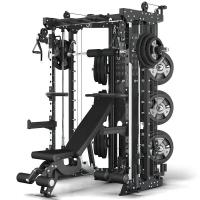China Multi-Function Smith Machine with Weight Stack - 1500x2000x2250mm, 393kg for Home & Commercial Gym for sale
