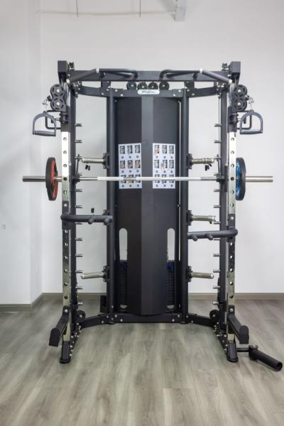 Quality Squat Rack Smith Machine with Adjustable Cable Pulley System for Home Gym for sale