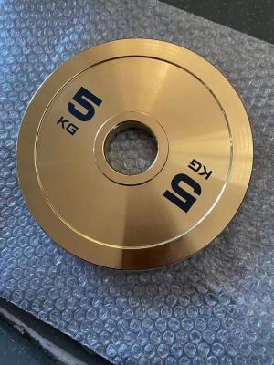 China Befreeman Gold Chrome Plate Cast Iron Barbell Weight Plates Set Home Gym Strength Training Fitness Equipment for sale