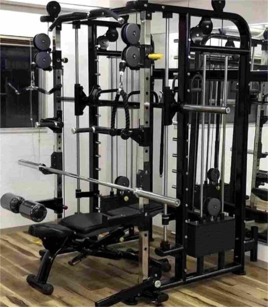 Quality Multi Functional Smith Machine Cage Large Loader Commercial Home Gym Full Body Comprehensive Fitness Equipment Freeman Machine for sale