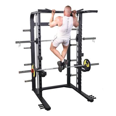 China World Gym Equipment Cup Strength Training Fitness Workout Station With Bench And Racks Use Foldable Power Cage Squat Rack Home Gym Equipment For for sale