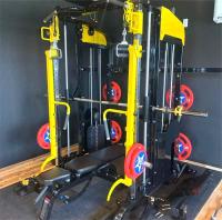 China 4 in 1 Multi Functional Smith Machine Cable Crossover Power Rack 1850x2900x2200mm 464kg for sale